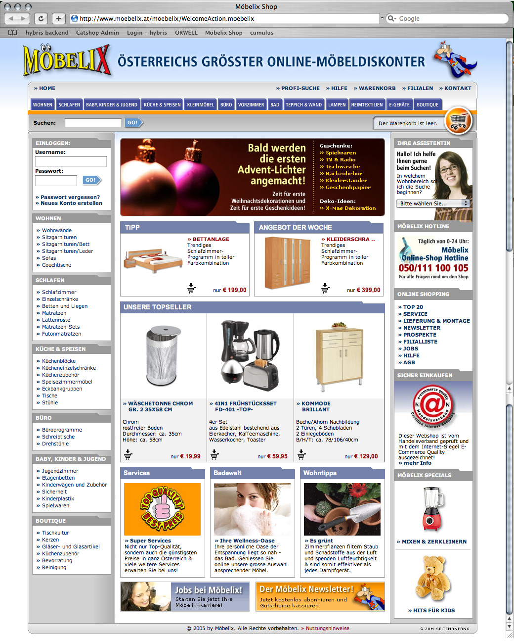 Möbeldiskonter MÖBELIX startet Online-Shop