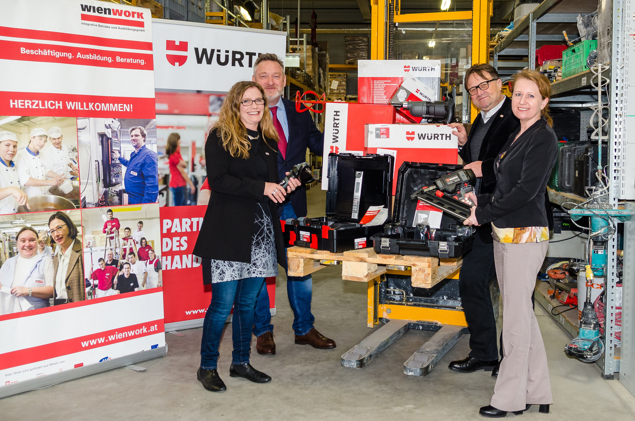 Würth Österreich: Spende an Wien Work