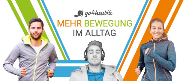Mehr Bewegung im Alltag - die neue go4health Challenge