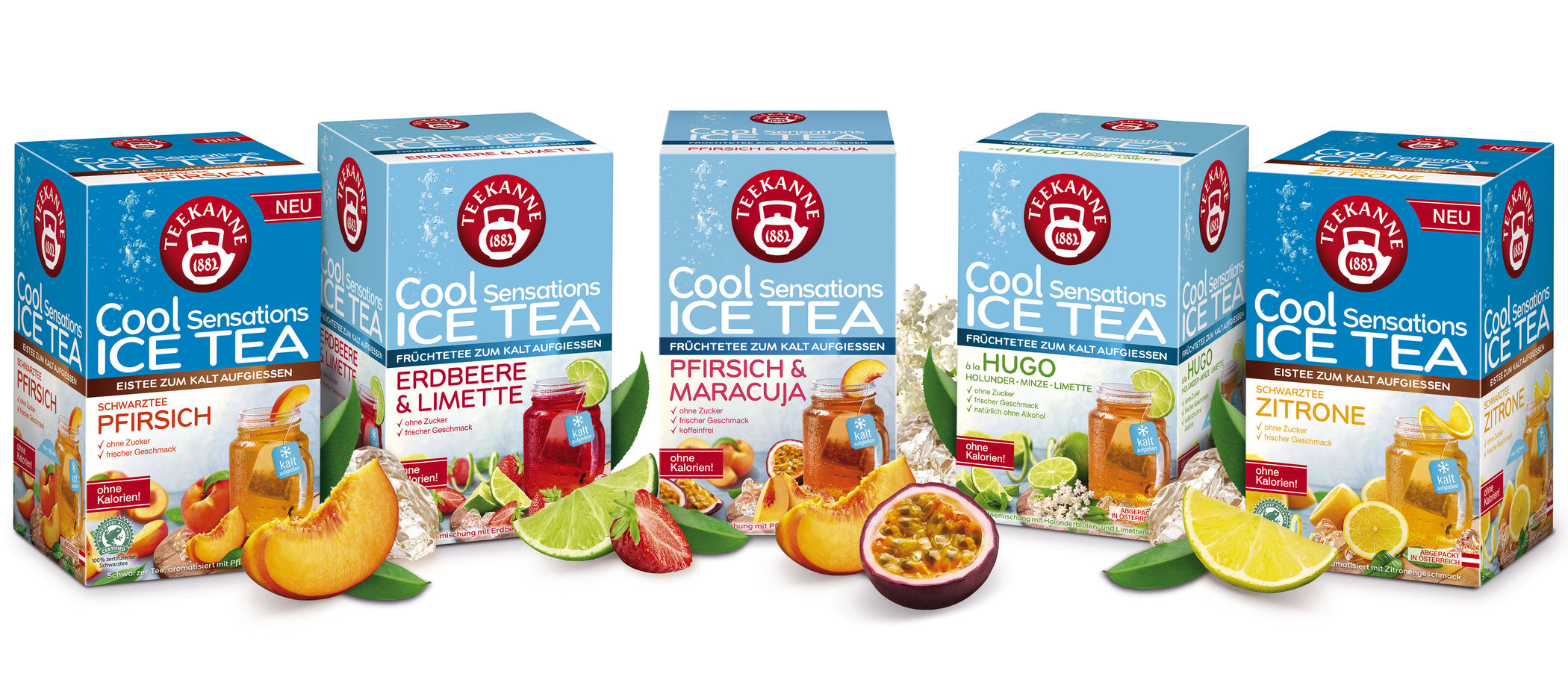 TEEKANNE Cool Sensations Ice Tea bringt frischen Sommerwind